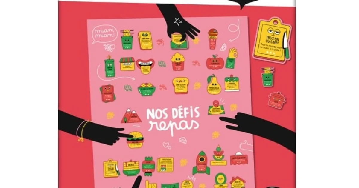 Poster familial Les repas - Poppik x Minus